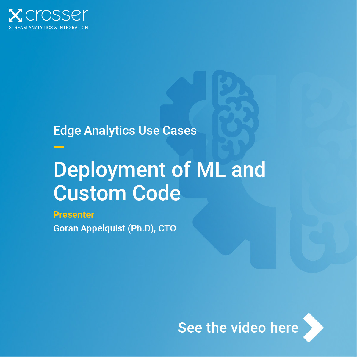 Deployment of ML and Custom Code - Use Cases Video | Crosser